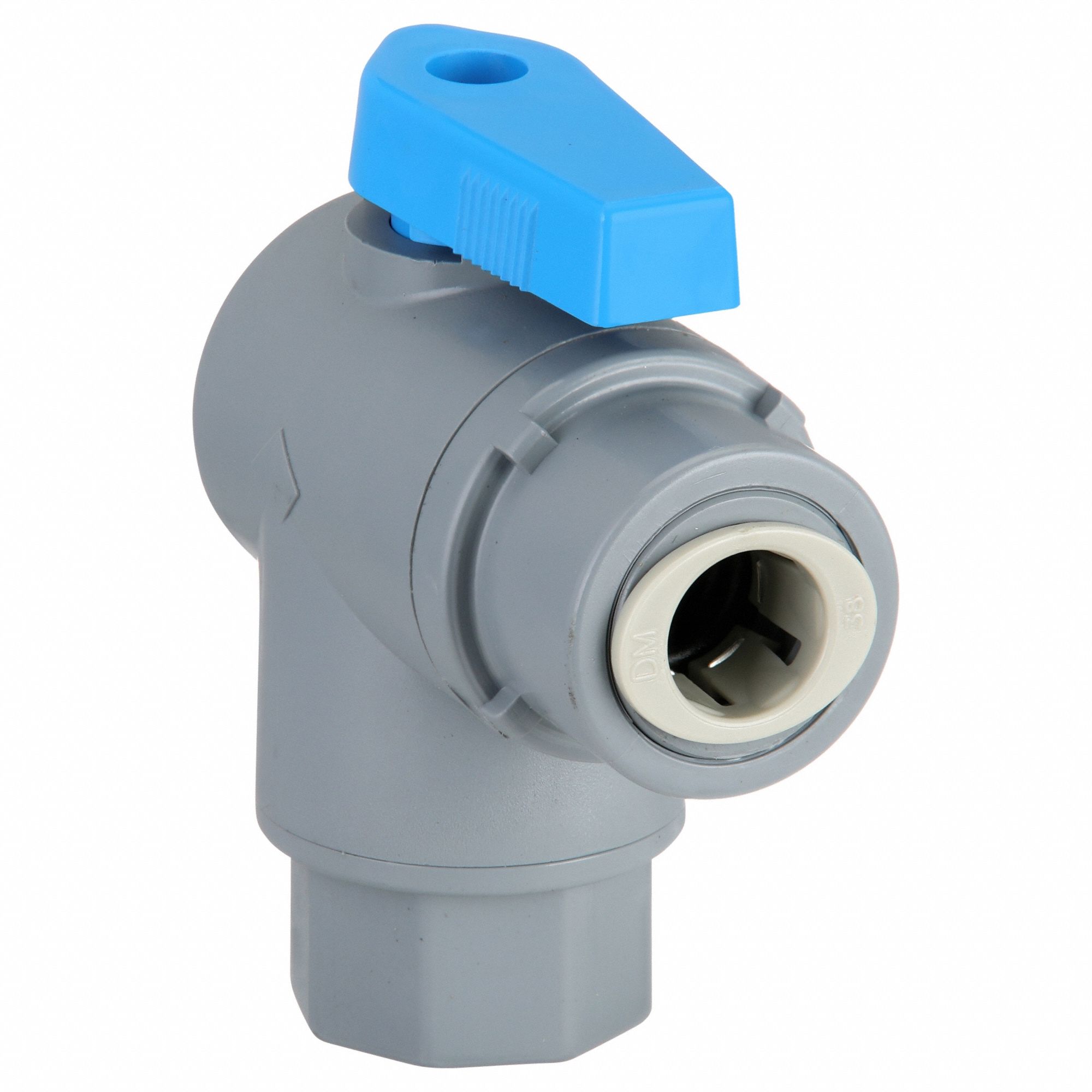 1/4 in, PVC, Manual Two-Way Ball Valve - 3CGN9|6574490 - Grainger