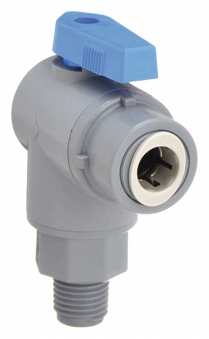 1/4 in, PVC, Manual Two-Way Ball Valve - 3CGP9|6575590 - Grainger