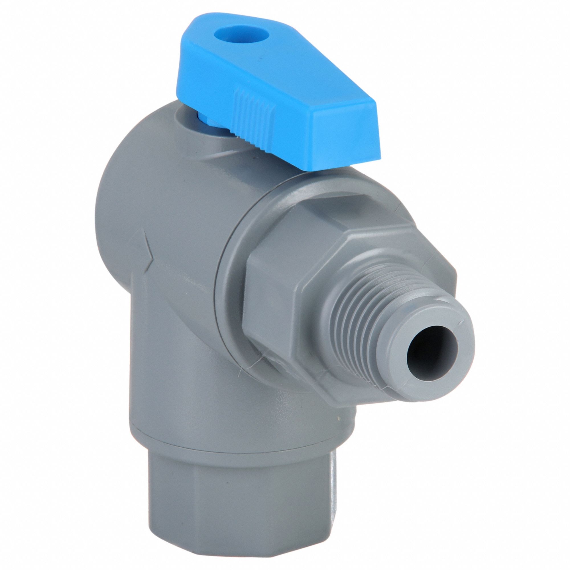 1/4 in, PVC, Manual Two-Way Ball Valve - 3CGT1|7153790 - Grainger