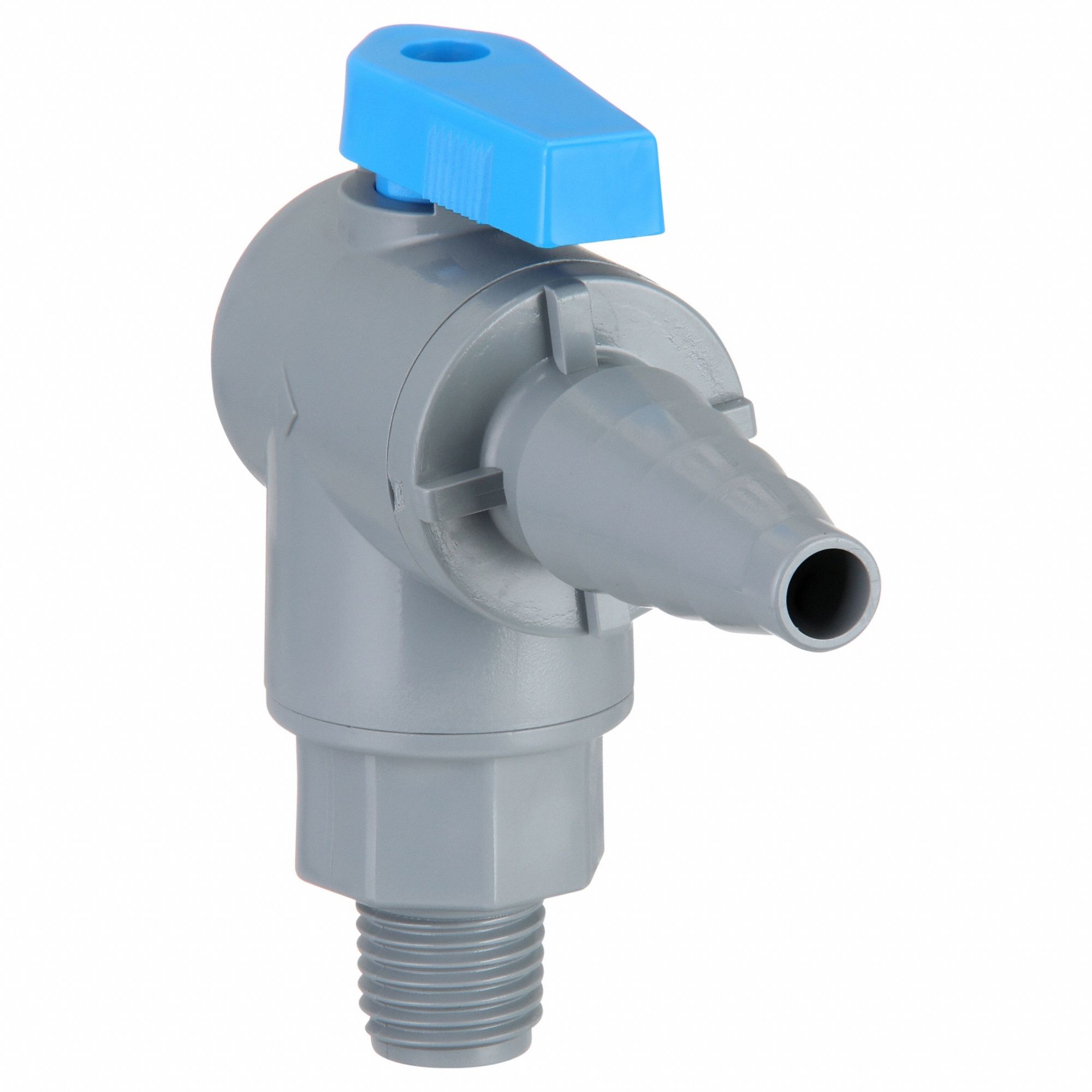 1/4 in, PVC, Manual Two-Way Ball Valve - 3CGU4|PVC 657-4MTB-F - Grainger