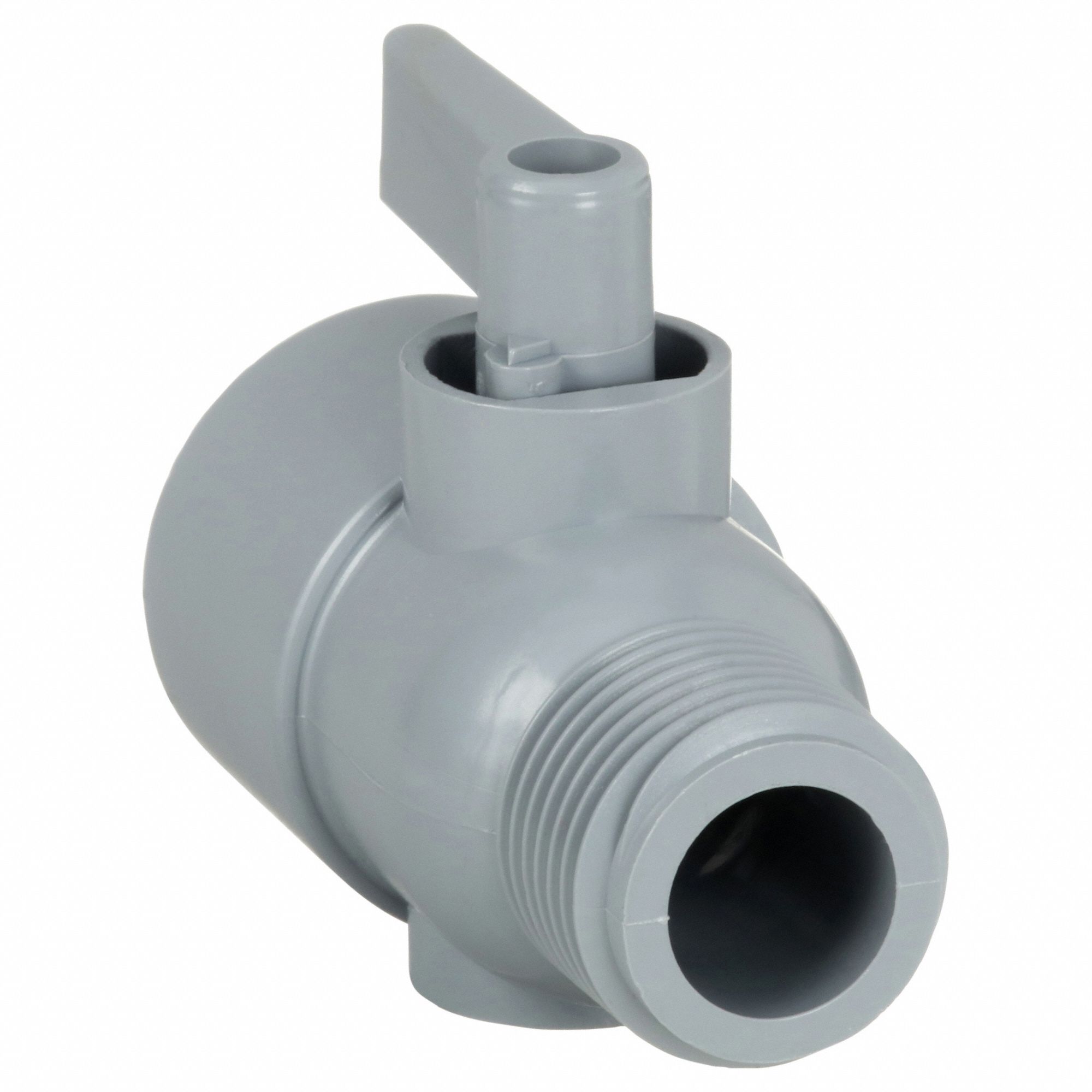 1/2 in, PVC, Manual Two-Way Ball Valve - 3CHC8|3871090 - Grainger