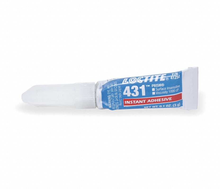 LOCTITE Adhesivo Instantáneo, Transparente, Tubo, 431 - 3CHD6 | 868350 ...