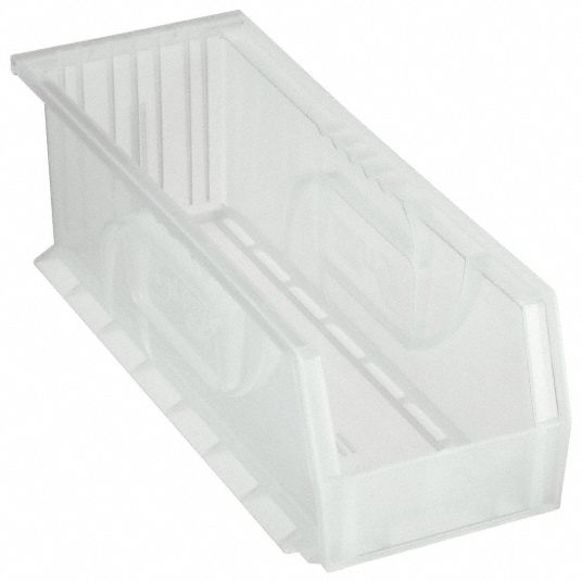 LEWISBINS, 5 1/2 in x 14 3/4 in x 5 in, Clear, Hang and Stack Bin ...