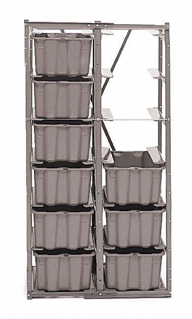LEWISBINS, 34 in x 19 1/2 in x 57 in, 1 Usable Sides, Bin Shelving ...