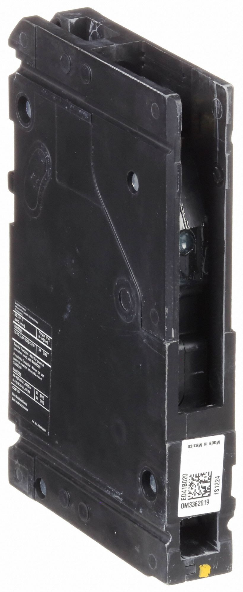 SIEMENS Molded Case Circuit Breaker: 20 A Amps, 22kA at 277V AC, Fixed, Load Side Lug, Any ...