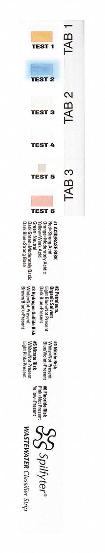 SPILFYTER, Wastewater, 6 Tests, Classifier Kit - 3CNW4|580001 - Grainger
