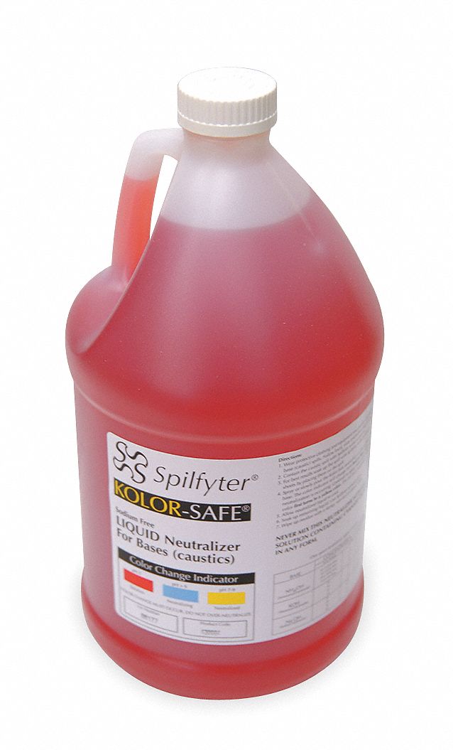 SPILFYTER, Liquid, 1 gal Bottle, Base Neutralizer - 3CNX2|430004 - Grainger