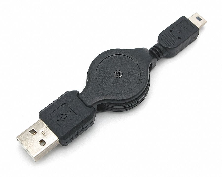 Black, 30 in Lg, USB Cable - 3CPX6|3CPX6 - Grainger