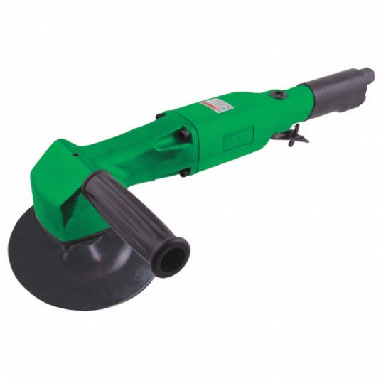 Industrial Duty Air Disc Sander with Locking Lever Throttle, 7 in Pad ...