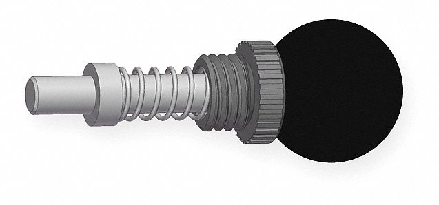 Locking, Ball Knob, Weld Mount Retractable Spring Plunger - 3CRP5|GI3/8 ...