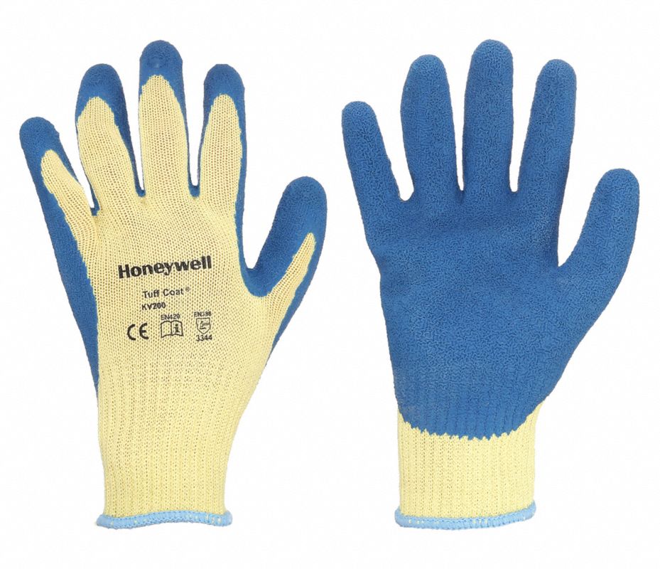 HONEYWELL Guantes Recubiertos, Azul/Amarillo - 3CZL3 | KV200-L ...