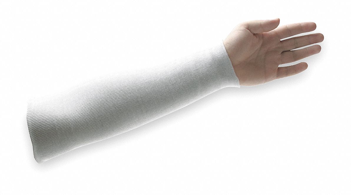 HONEYWELL, ANSI/ISEA Cut Level 4, White, Knit Sleeve - 3CZN5|CTSS-2-18 ...