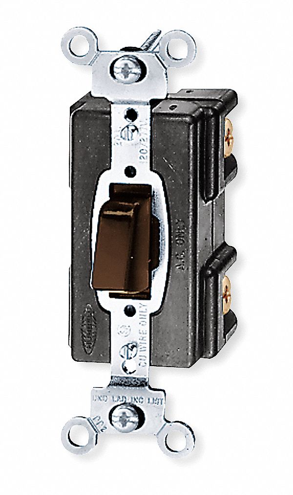 Push Button Switch, 3-Way, Wall Switch - 3D005|HBL1283 - Grainger