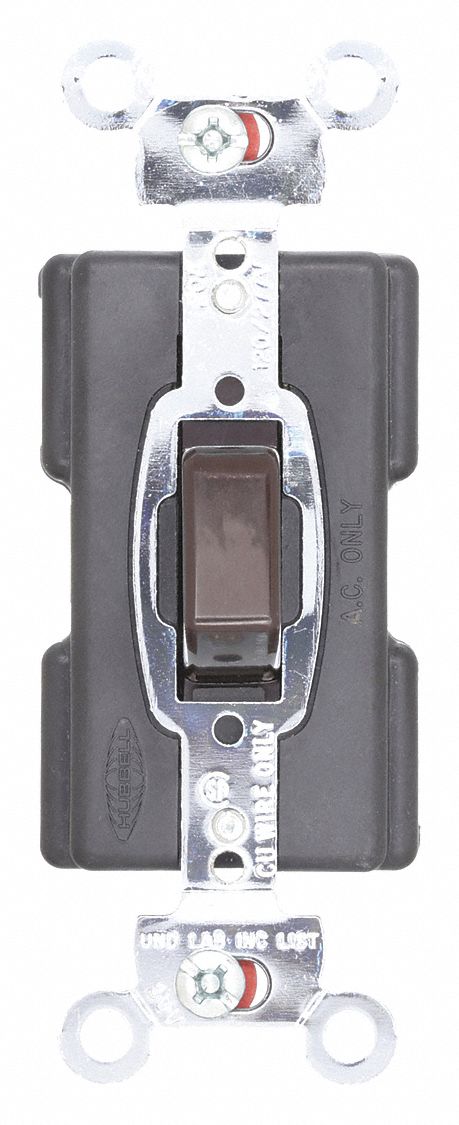 Push Button Switch, Single Pole, Wall Switch - 3D004|HBL1281 - Grainger