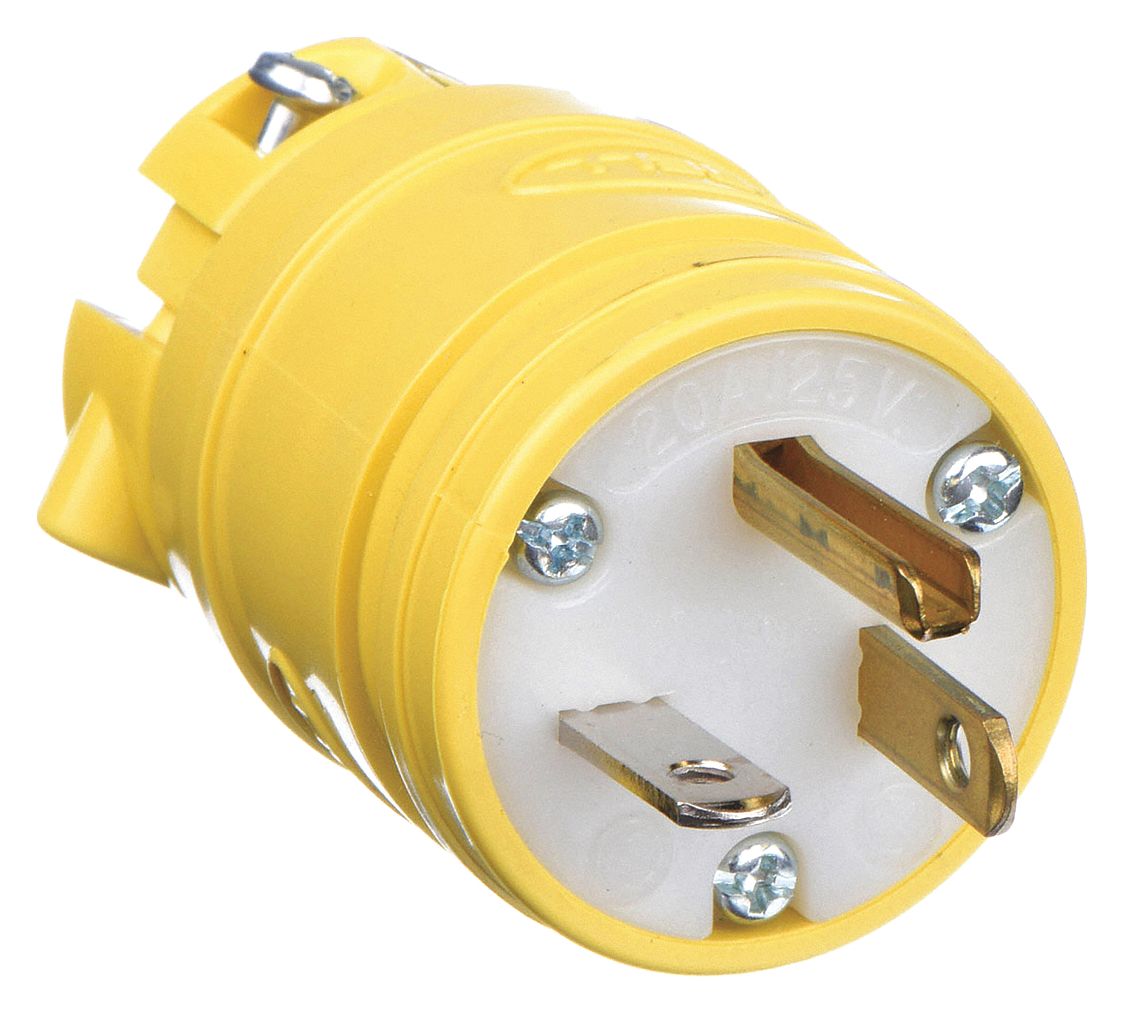 HUBBELL WIRING DEVICE-KELLEMS, Gen, 20 A Amps - Plugs and Receptacles ...