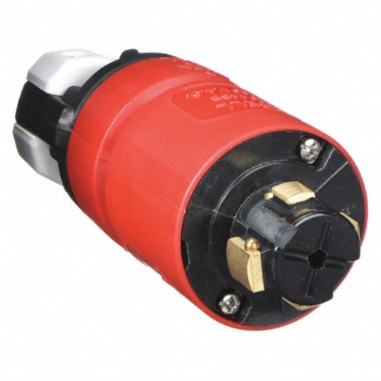 30 A, 480V AC, Locking Plug - 3D019|HBL20445B - Grainger