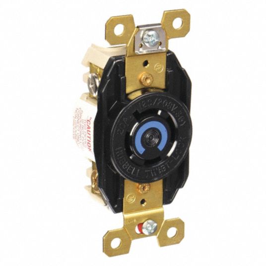 L18-20R, 20 A, Locking Receptacle - 3D053|HBL2440 - Grainger