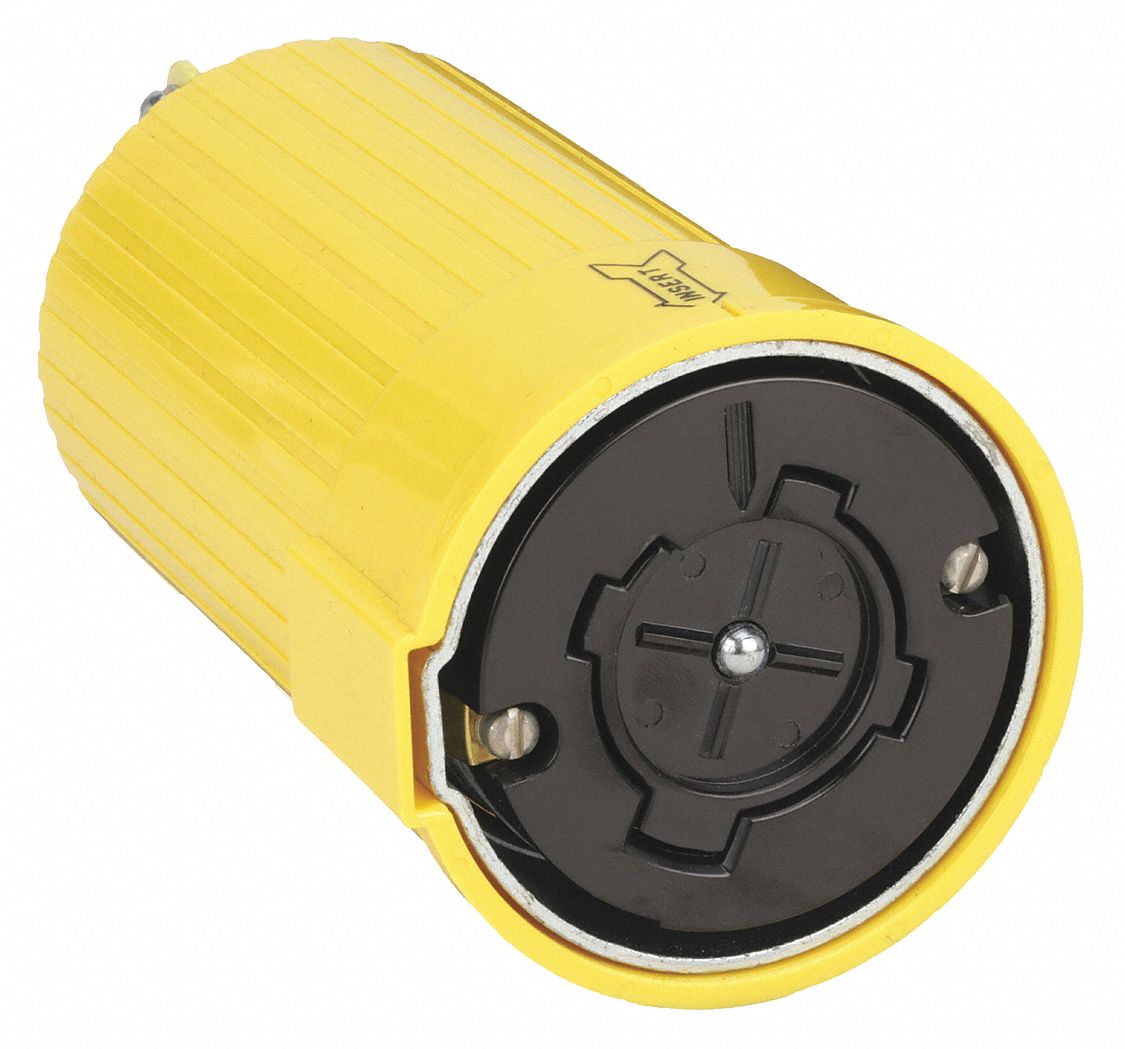 Non-NEMA, 60 A, Locking Connector - 3D080|HBL26418 - Grainger