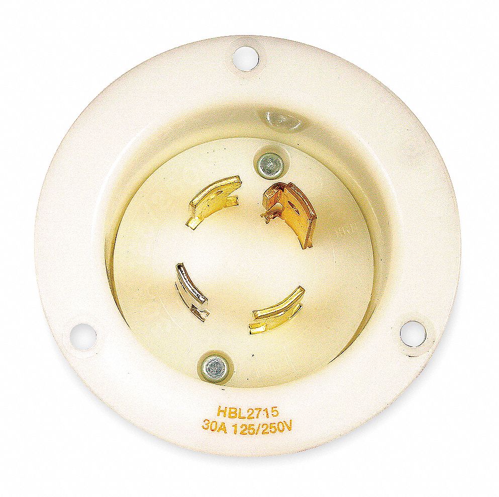 HUBBELL WIRING DEVICE-KELLEMS Entrada con Brida, 125/250VCA Voltaje, 30 ...