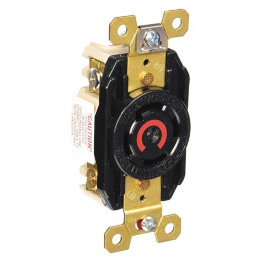 L19-30R, 30 A, Locking Receptacle - 3D100|HBL2760 - Grainger