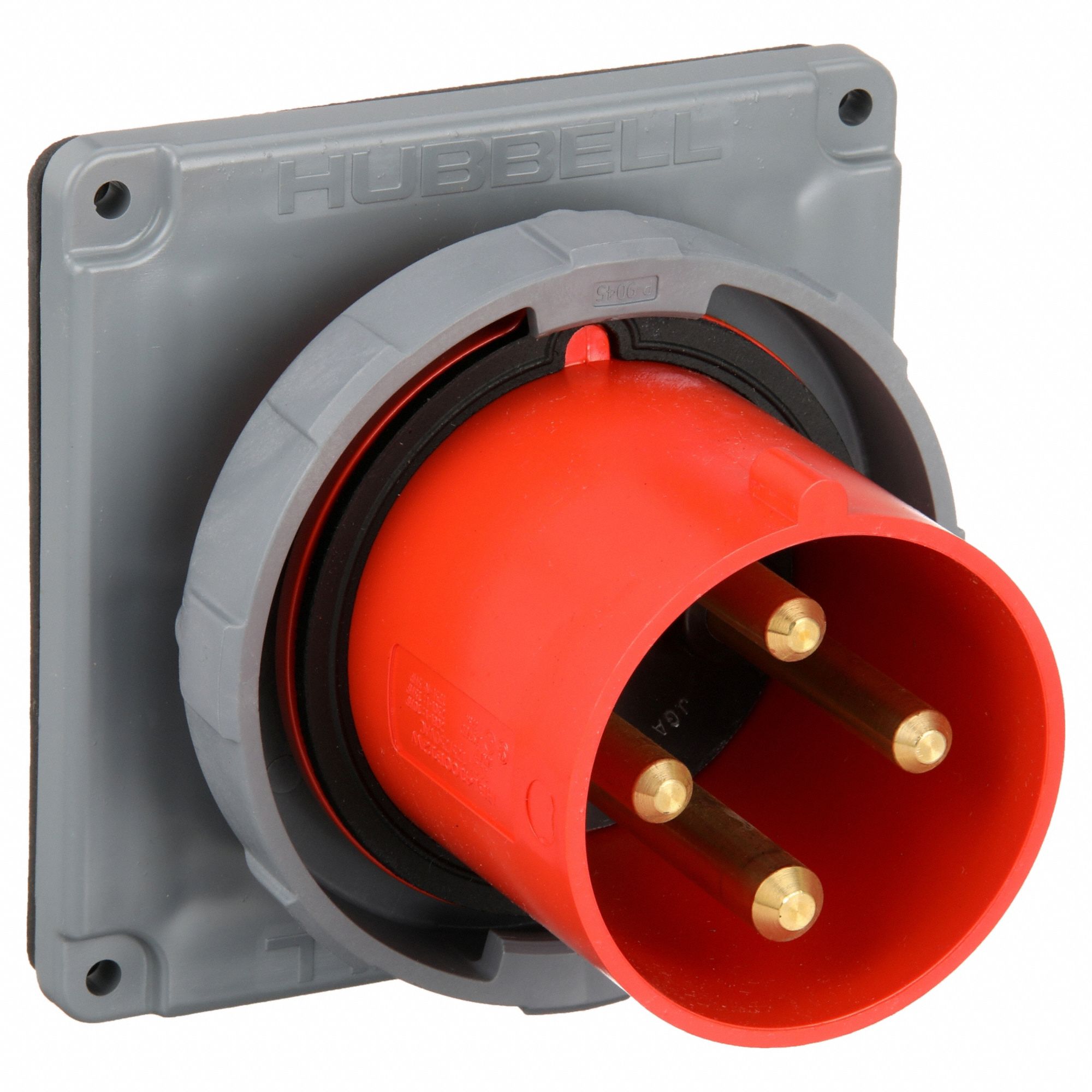 100 A, 125/250V AC, Watertight Pin and Sleeve Inlet - 3D129|HBL4100B12W ...