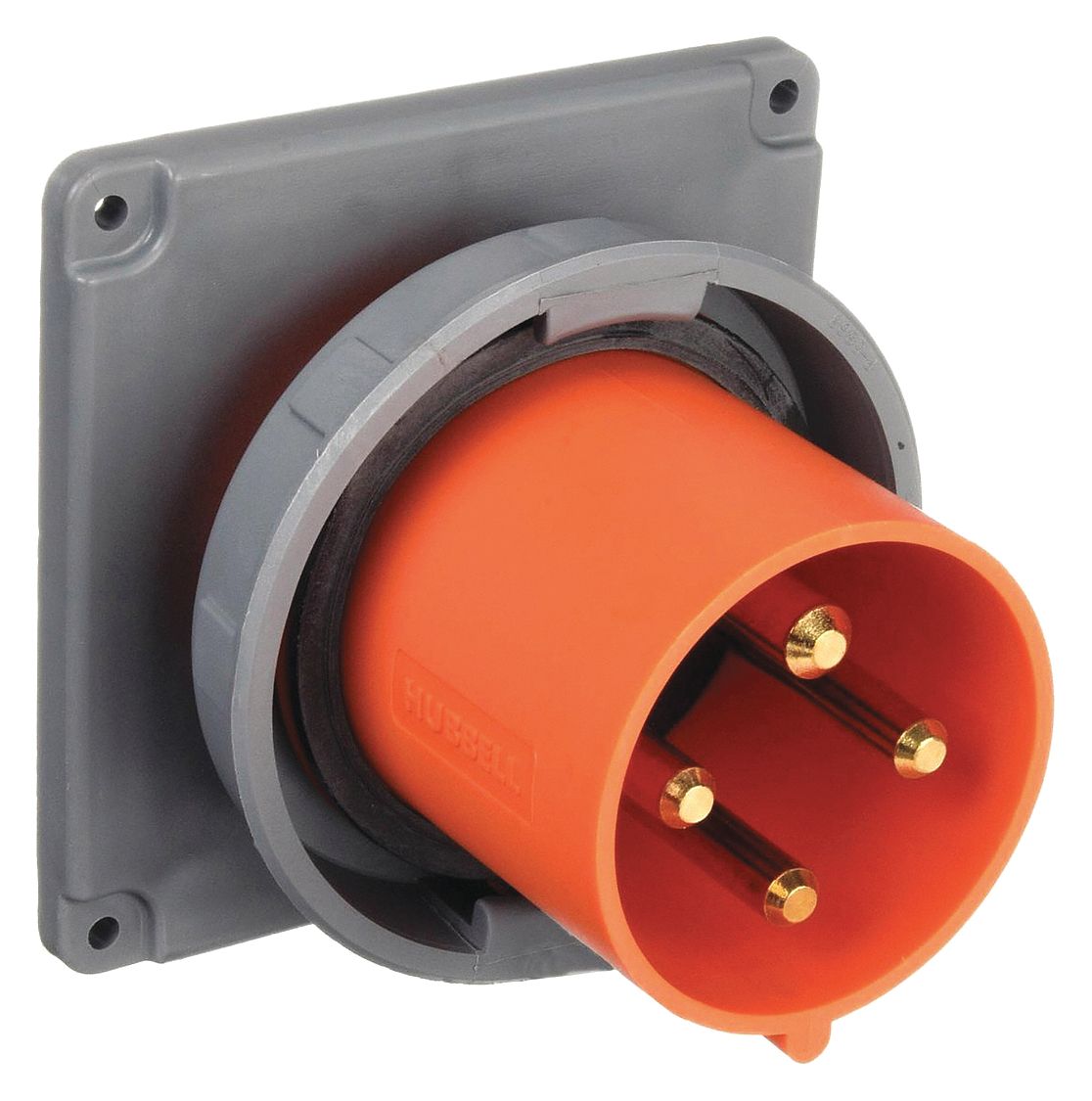 100 A, 125/250V AC, Watertight Pin and Sleeve Inlet - 3D129|HBL4100B12W ...