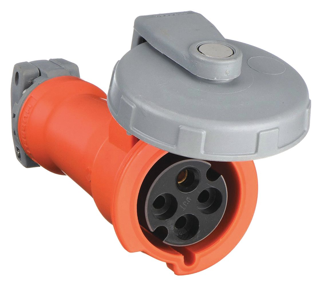 60 A, 125/250V AC, Watertight Pin and Sleeve Connector - 6C580 ...