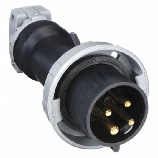 30 A, 600V AC, IEC Pin and Sleeve Plug - 3D150|HBL430P5W - Grainger