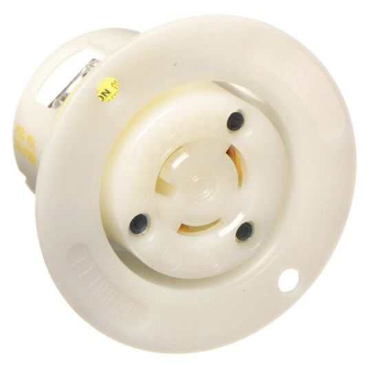 L6-15R, 15 A, Flanged Locking Receptacle - 3D168|HBL4715C - Grainger