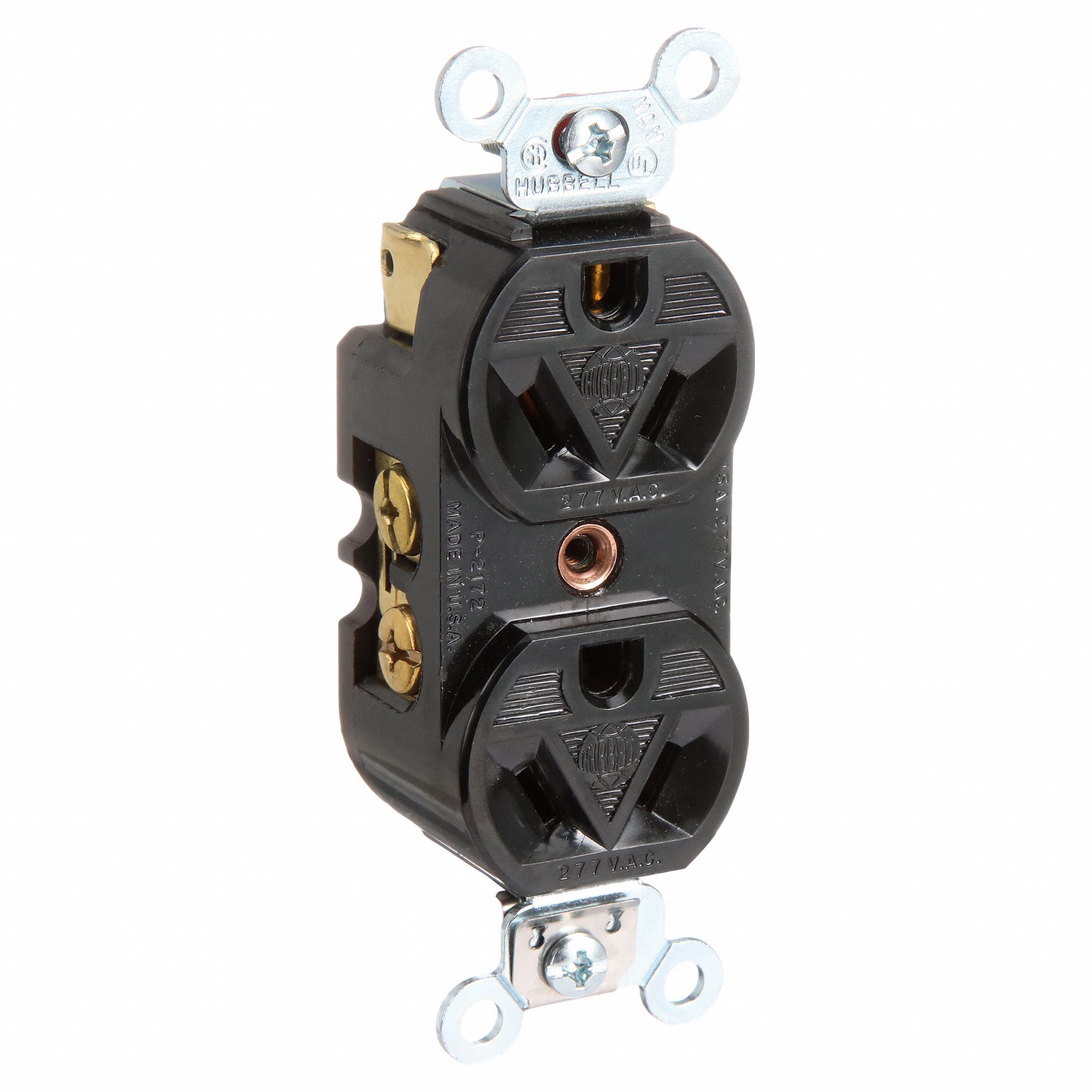 HUBBELL, Duplex, Brown, Receptacle - 3D199|HBL5302 - Grainger