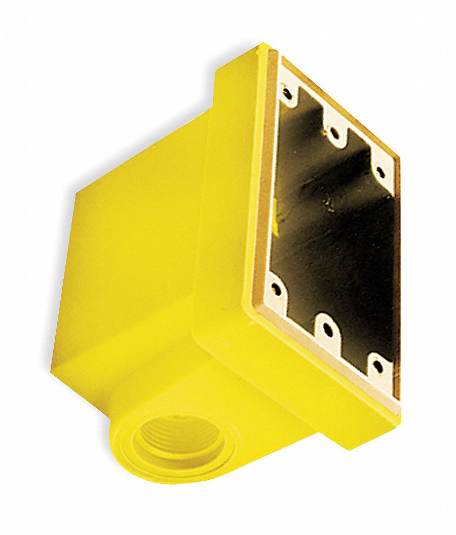 Weatherproof Back Box, Number of Gangs 1, Number of Inlets 1, 4 9/16 in ...