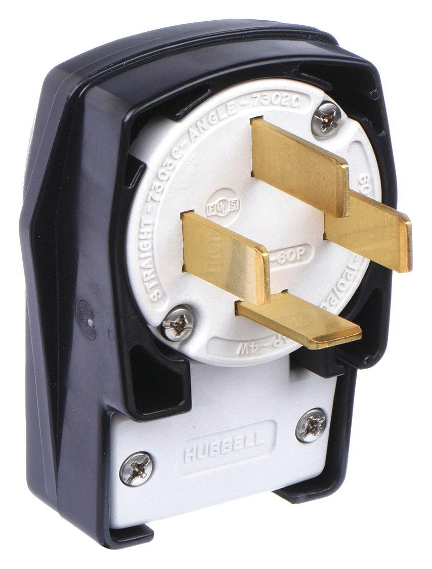 HUBBELL WIRING DEVICE-KELLEMS, Industrial, 60 A Amps - Plugs and ...