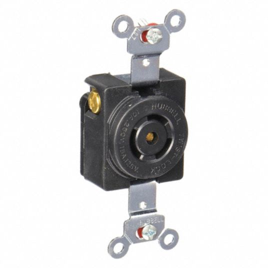 Non-NEMA, 10/15 A, Locking Receptacle - 3D269|HBL7582 - Grainger