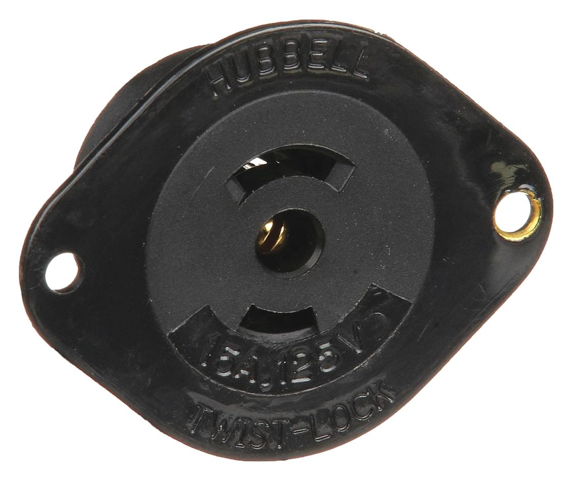 ML2-15R, 15 A, Midget Locking Flanged Receptacle - 3D271|HBL7596N ... ML2-15R, 15 A, Midget Locking Flanged Receptacle - 3D271|HBL7596N ...