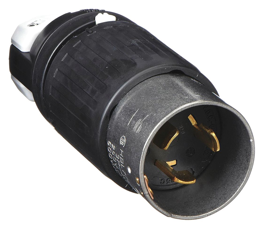 50 A, 250V DC/600V AC, Locking Plug - 3D275|HBL7765C - Grainger