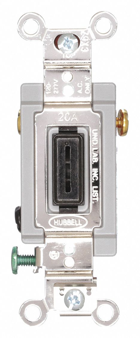 Locking Switch, Single Pole/Double Throw, Wall Switch - 3D382|HBL1557L ...