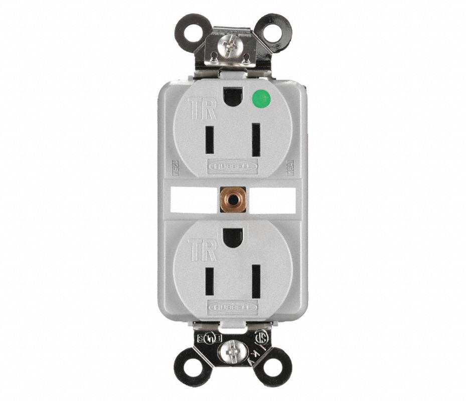 HUBBELL Receptáculo,125VCA,15 Amperes,Configuración NEMA 5-15R - 3D453 ...