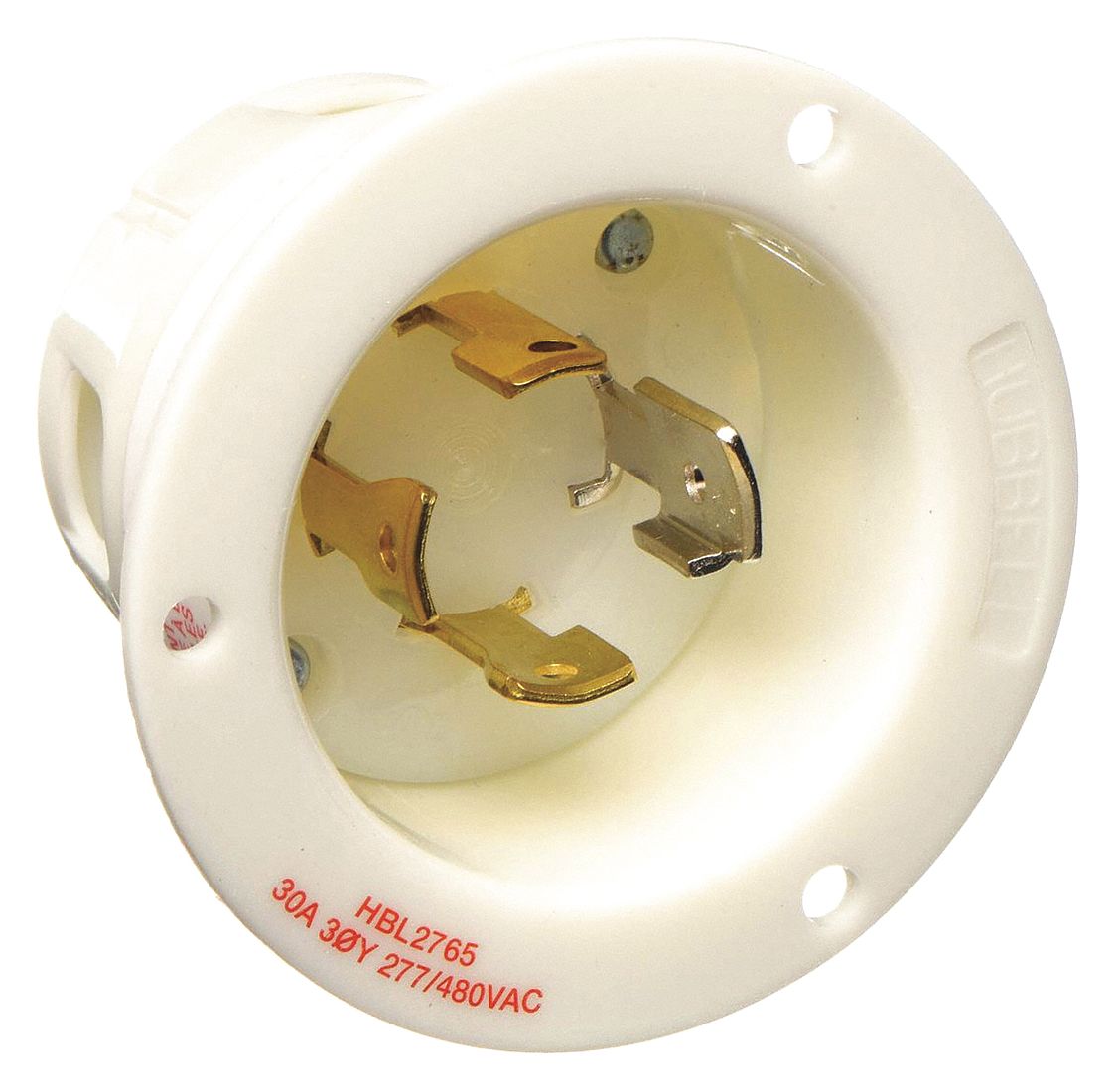 HUBBELL, L19-30P, 30 A, Flanged Locking Inlet - 3D645|HBL2765 - Grainger