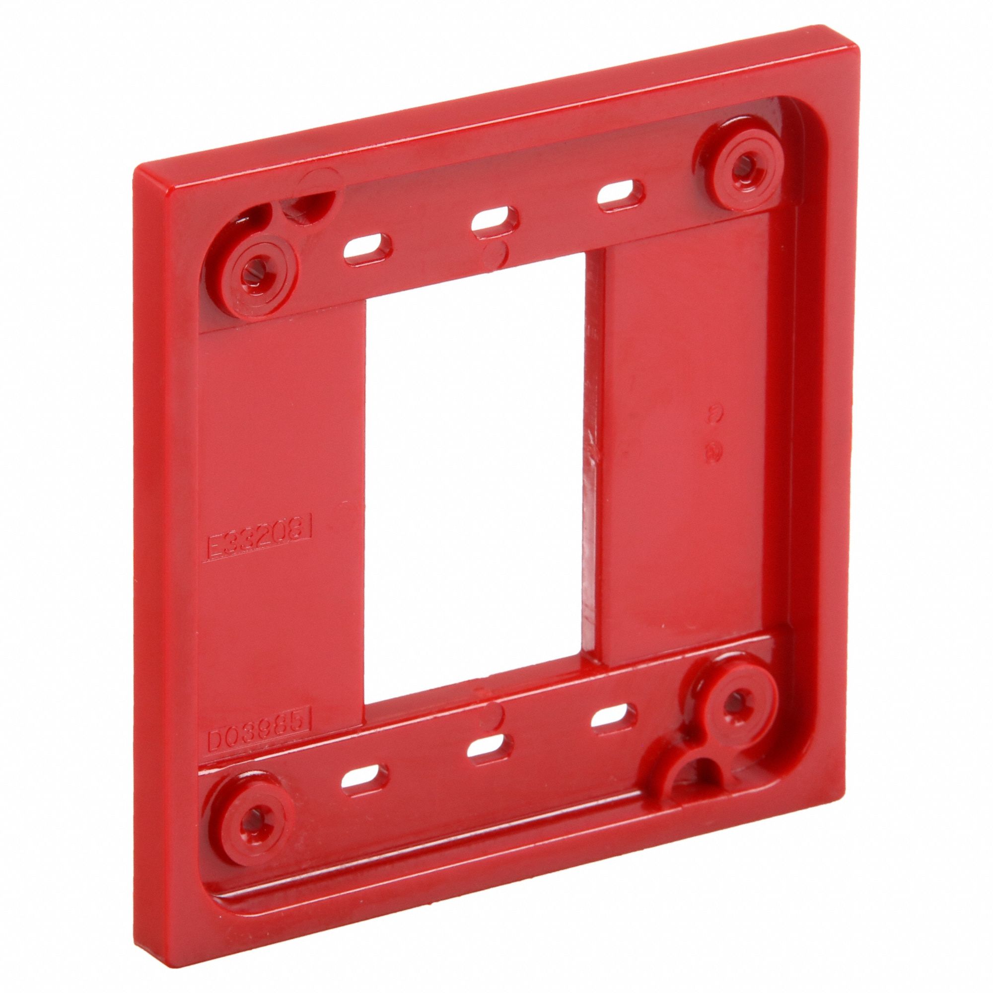 Red, For Use With 1 and 2 Gang Device Boxes, Adapter Plate - 3D832 ...