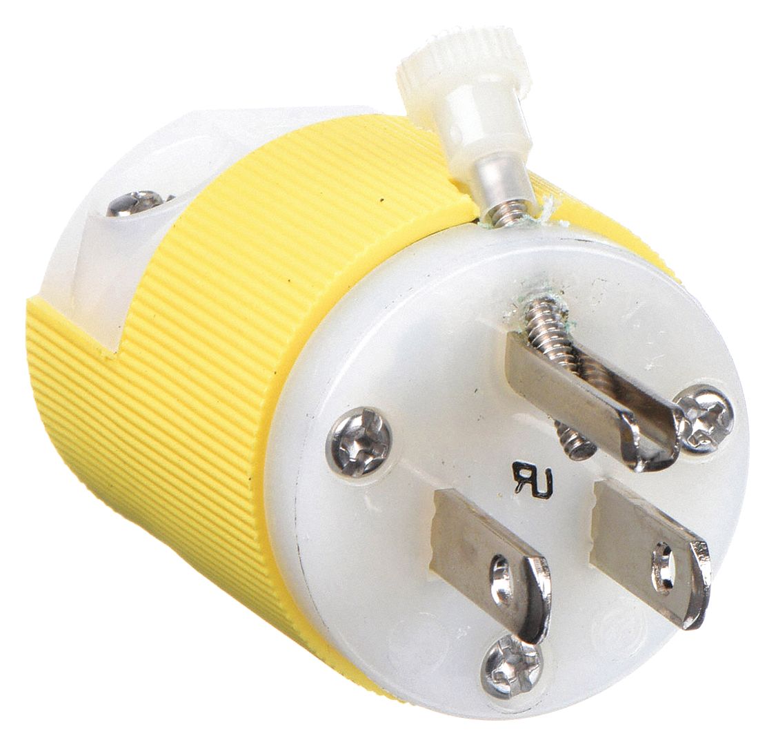 5-15P, 15 A, Straight Blade Plug - 3D877|HBL52CM80C - Grainger