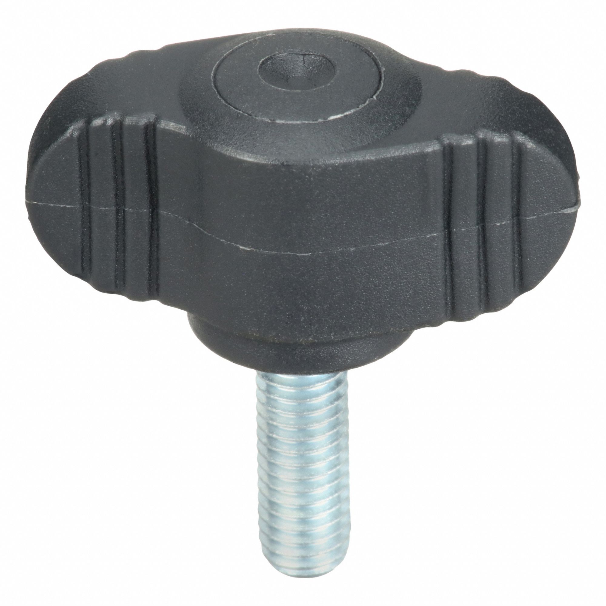 KIPP, Wing, Plastic w/ Steel Thread, Hand Knob - 3DAU1|K0274.005X15 - Grainger