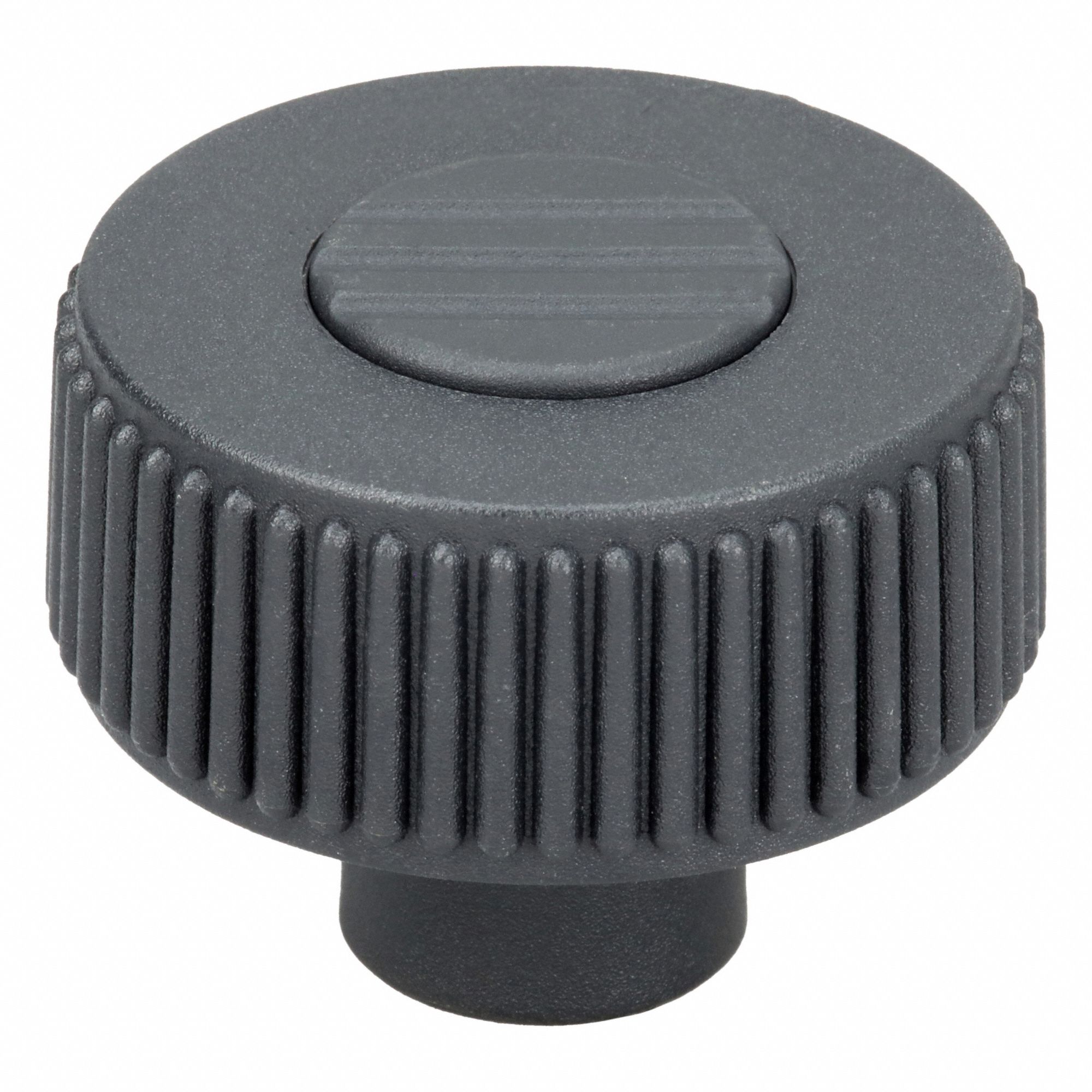 Knurled, Plastic w/ Steel Thread, Hand Knob - 3DAW7|K0260.2106 - Grainger