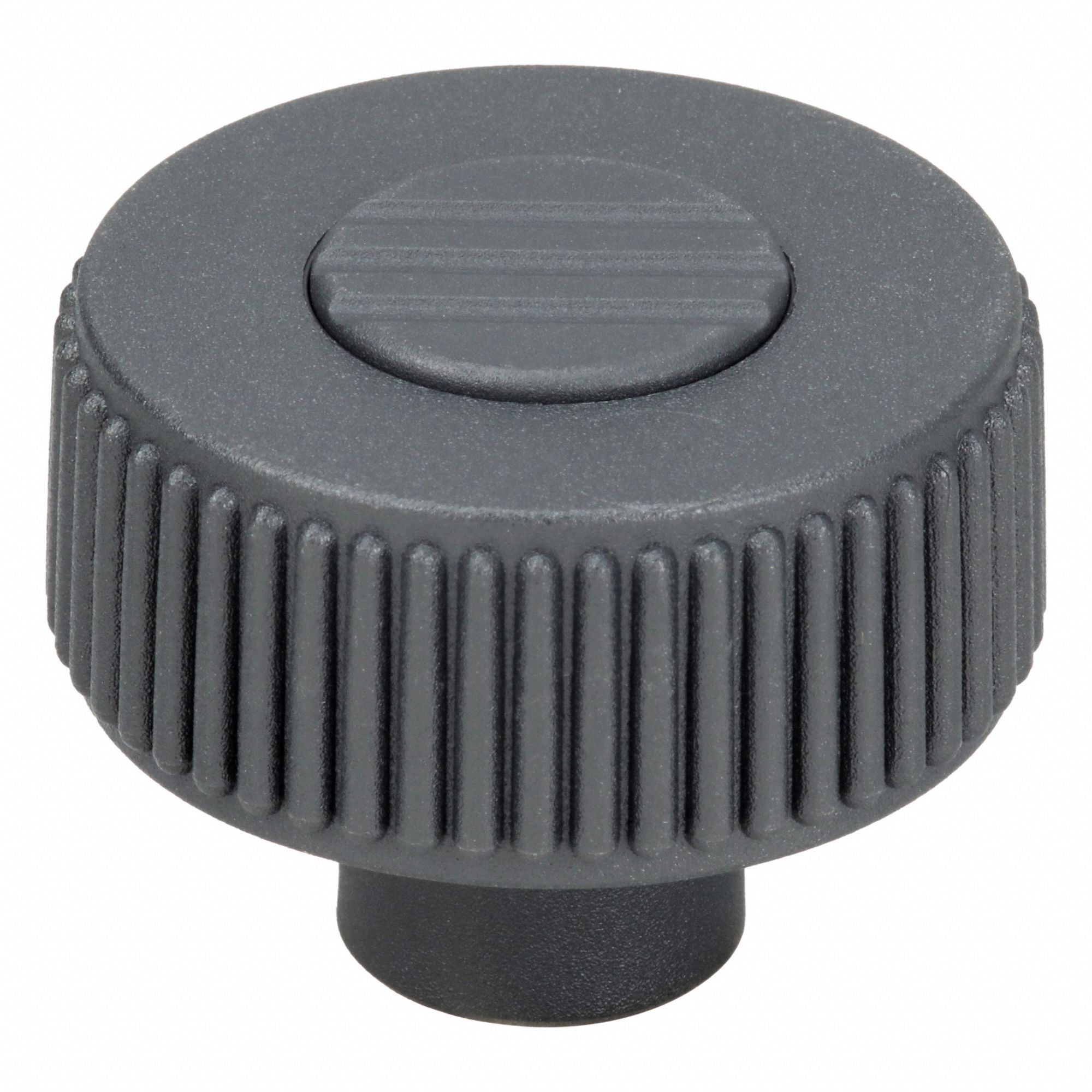 Knurled, Plastic w/ Steel Thread, Hand Knob - 3DAX1|K0260.21A2 - Grainger
