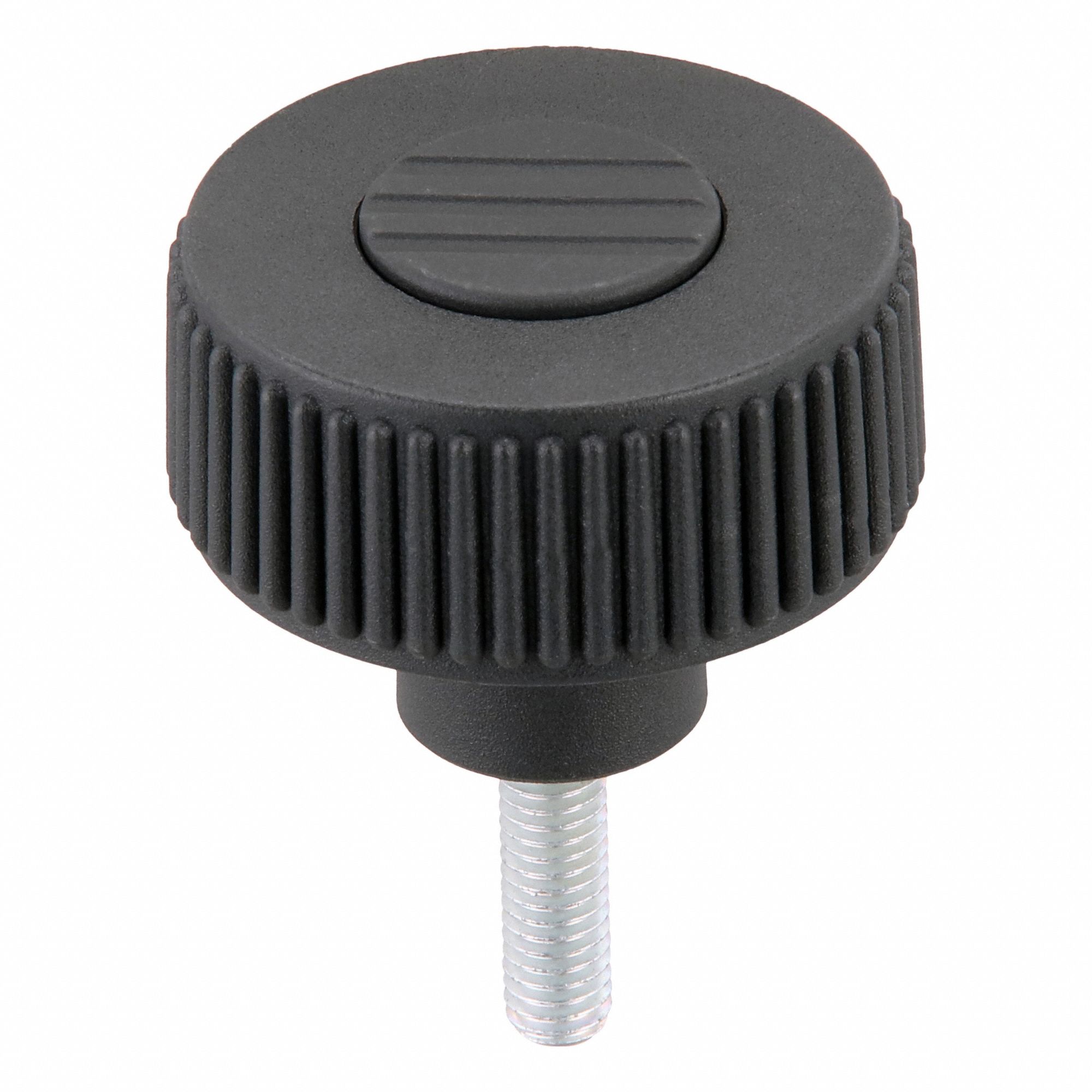 Knurled, Plastic w/ Steel Thread, Hand Knob - 3DAY6|K0260.5106X20 ...