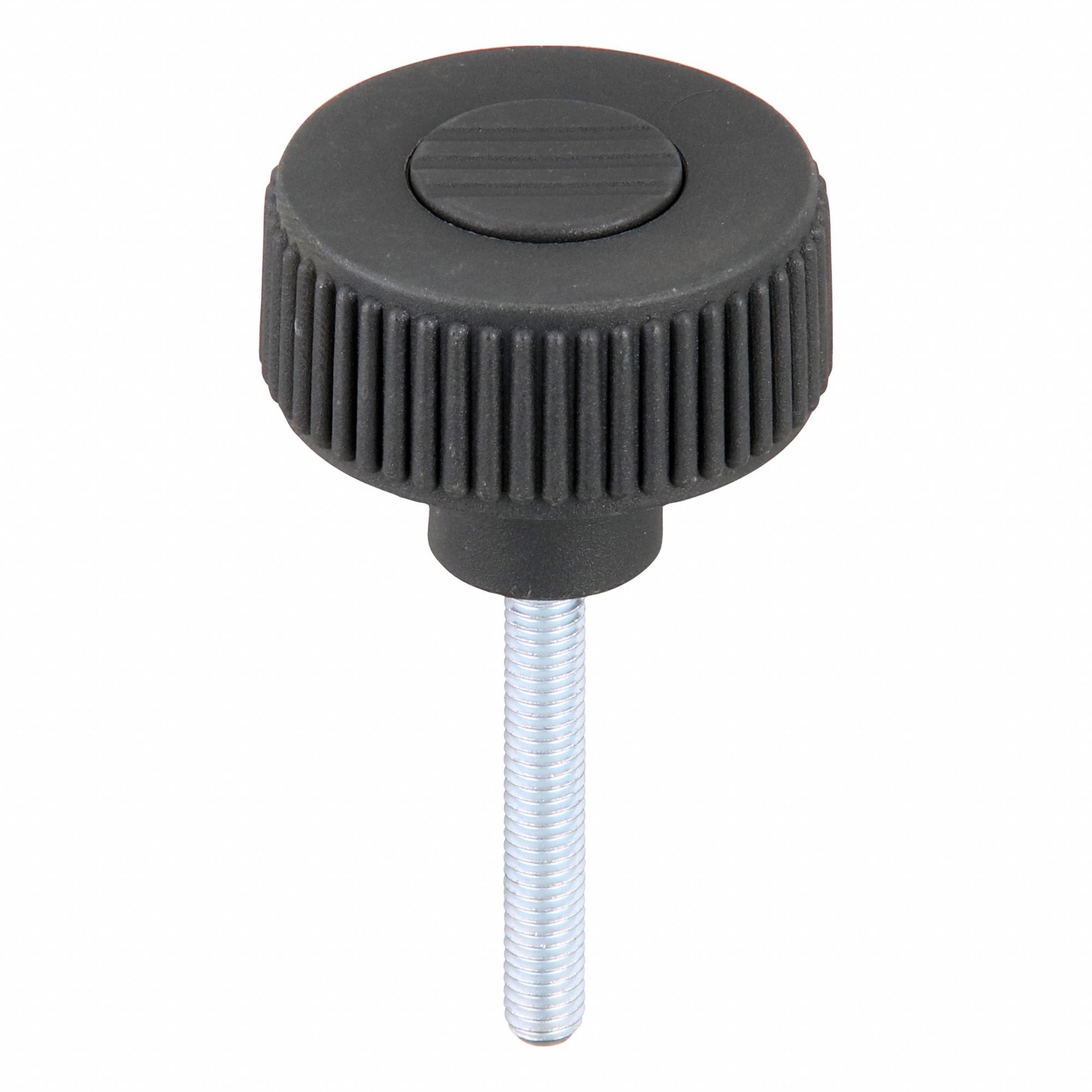 Knurled, Plastic w/ Steel Thread, Hand Knob - 3DAY7|K0260.5106X40 ...