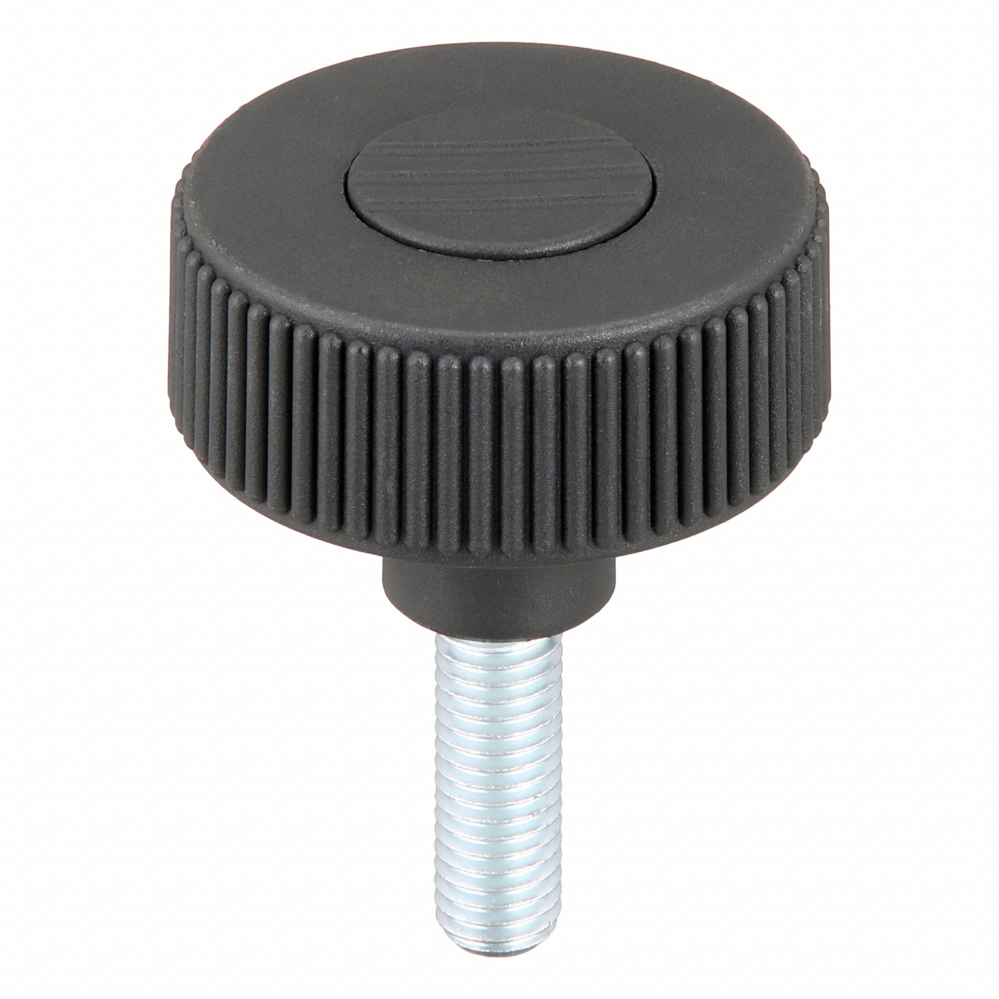 Knurled, Plastic – Steel, Hand Knob - 3DCA5|K0260.52A3X20 - Grainger
