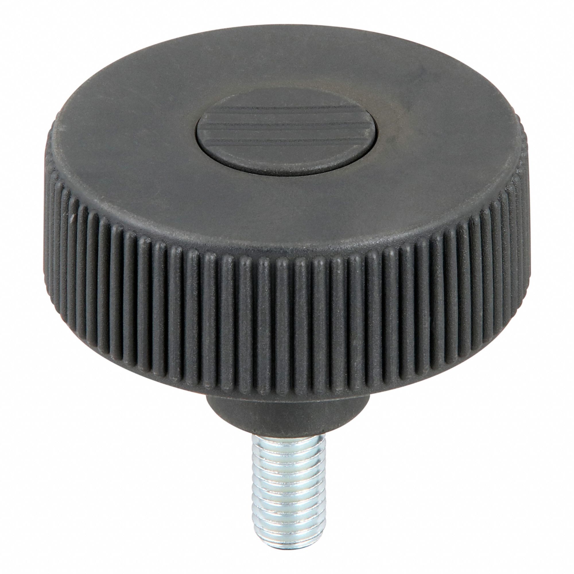 Knurled, Plastic w/ Steel Thread, Hand Knob - 3DCA9|K0260.5310X20 ...