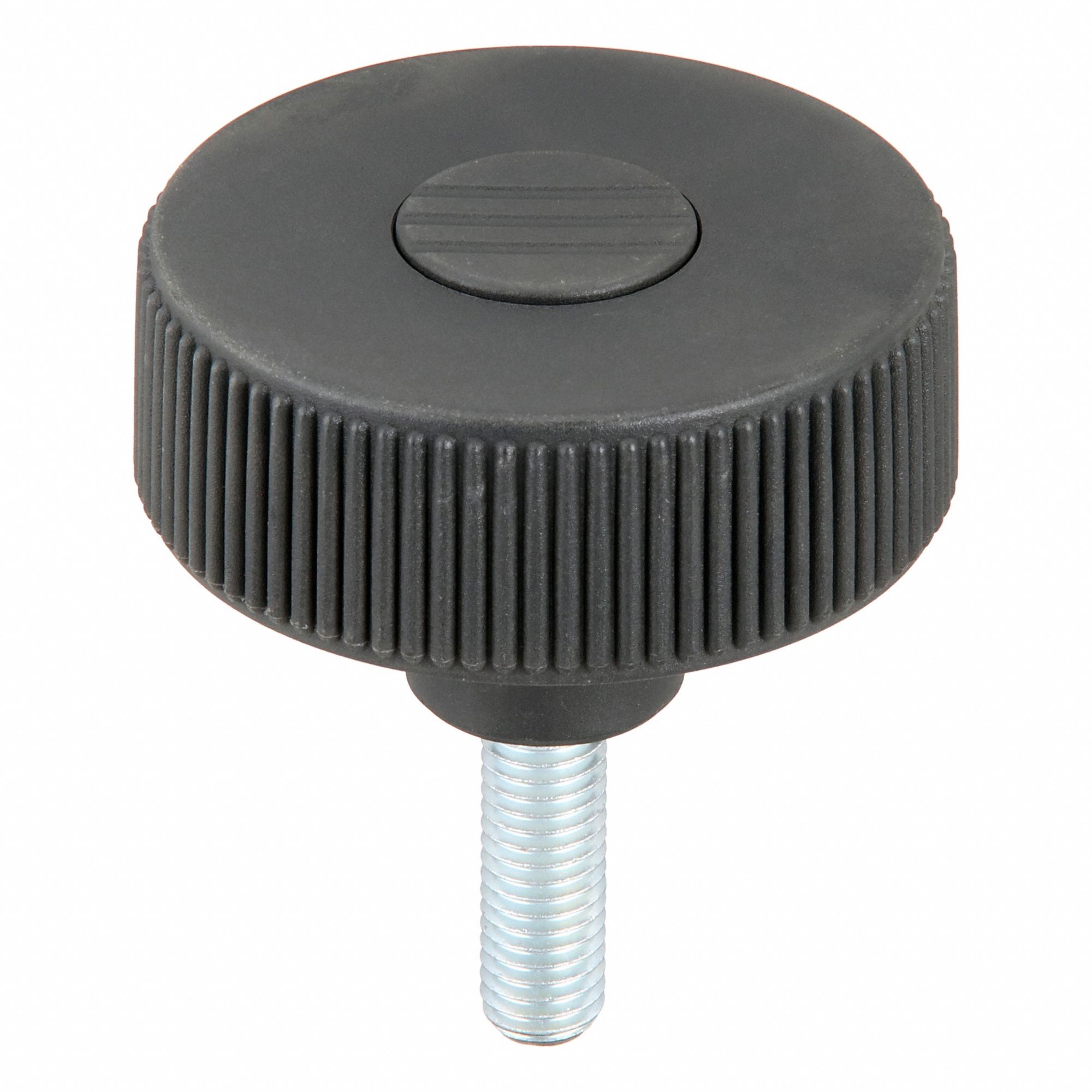 Knurled, Plastic – Steel, Hand Knob - 3DCC1|K0260.5310X30 - Grainger