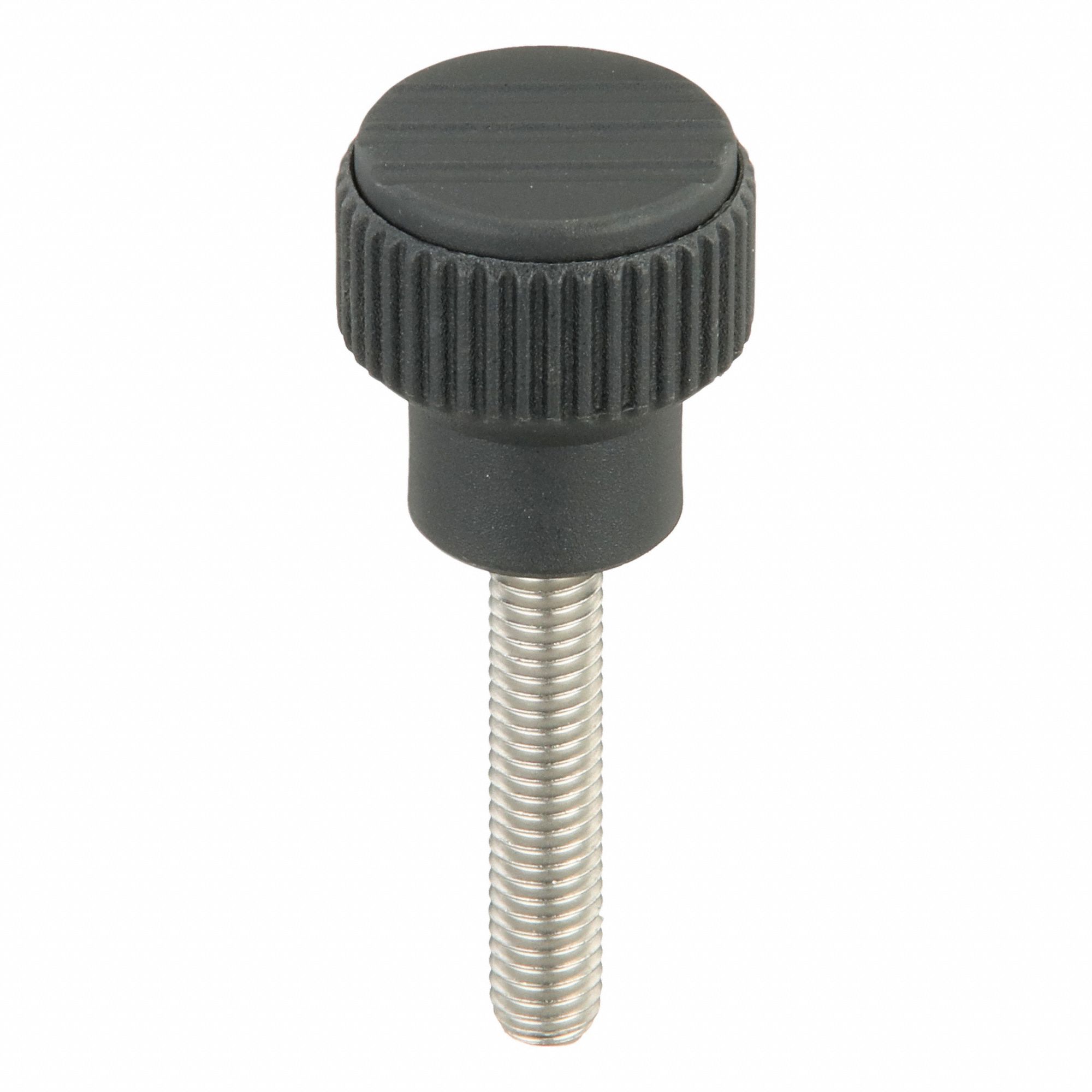 Knurled, Plastic – Stainless Steel, Hand Knob - 3DCJ8|K0247.0106X30 - Grainger