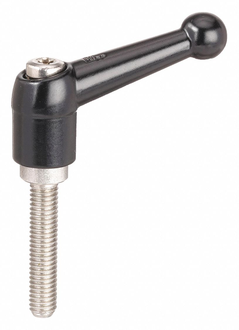 KIPP, Zinc w/ SS Thread, M12, Adjustable Handle - 3DCR2|K0117.4121X25 ...